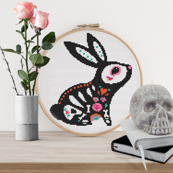 Skull Needlepoint Pattern - Etsy