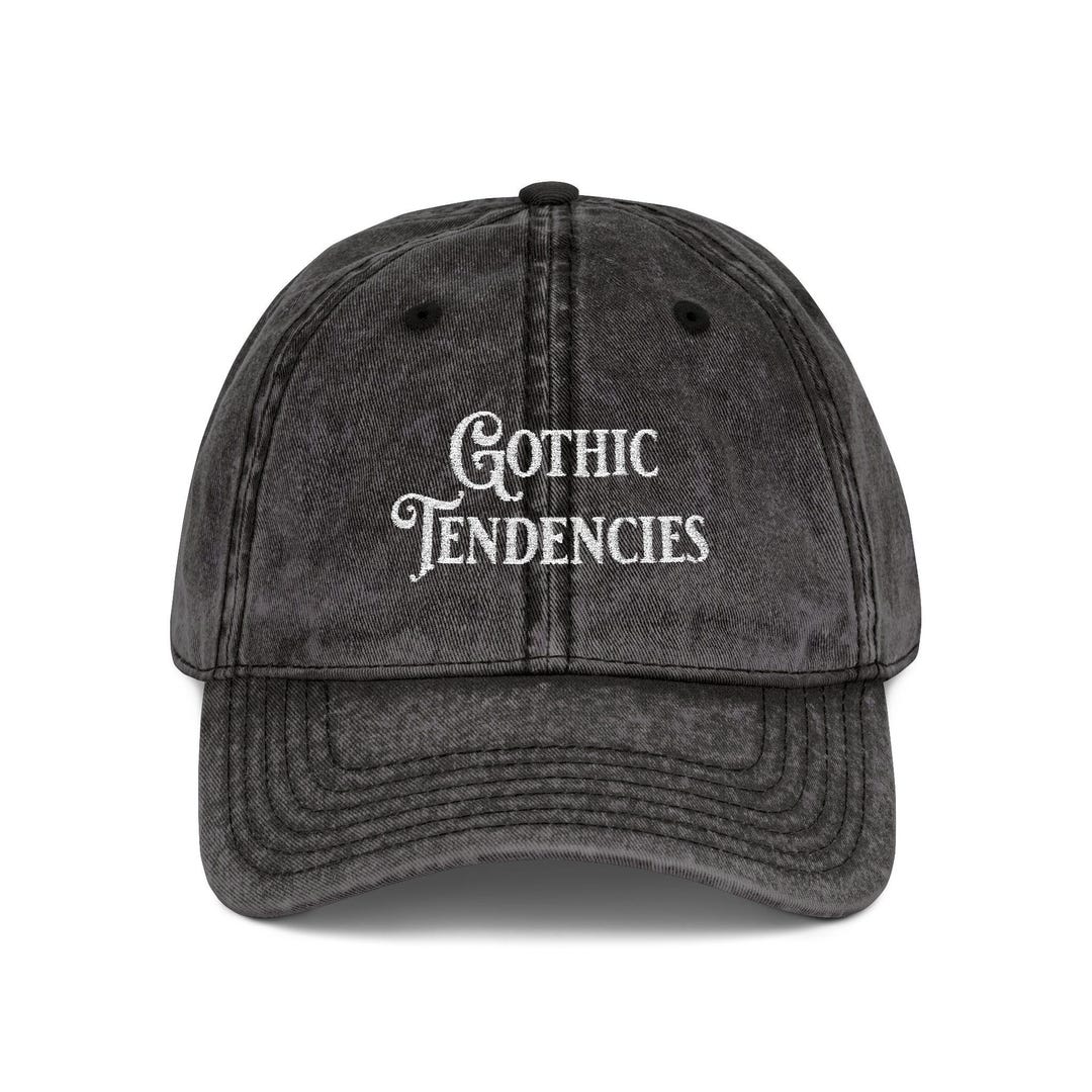 Gothic Tendencies Hat | Gothic Aesthetic Embroidered Hat | Alt Grunge ...