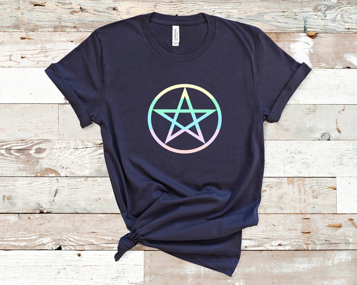 Kawaii Pastel Goth Cute Pentagram Shirt Pastel Goth Clothing - Etsy