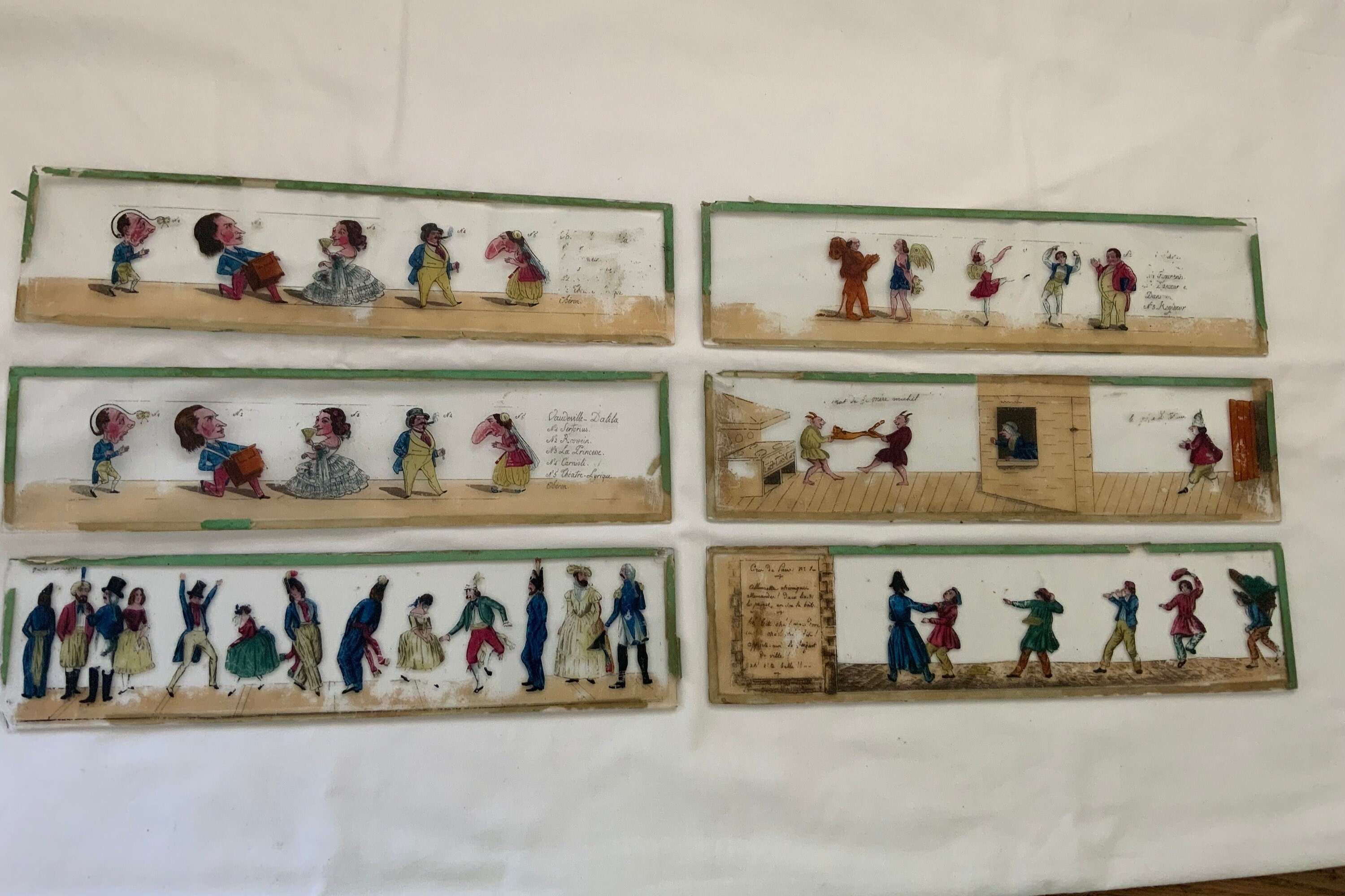 Six Colourful, Antique French Magic Lantern Slides - Etsy