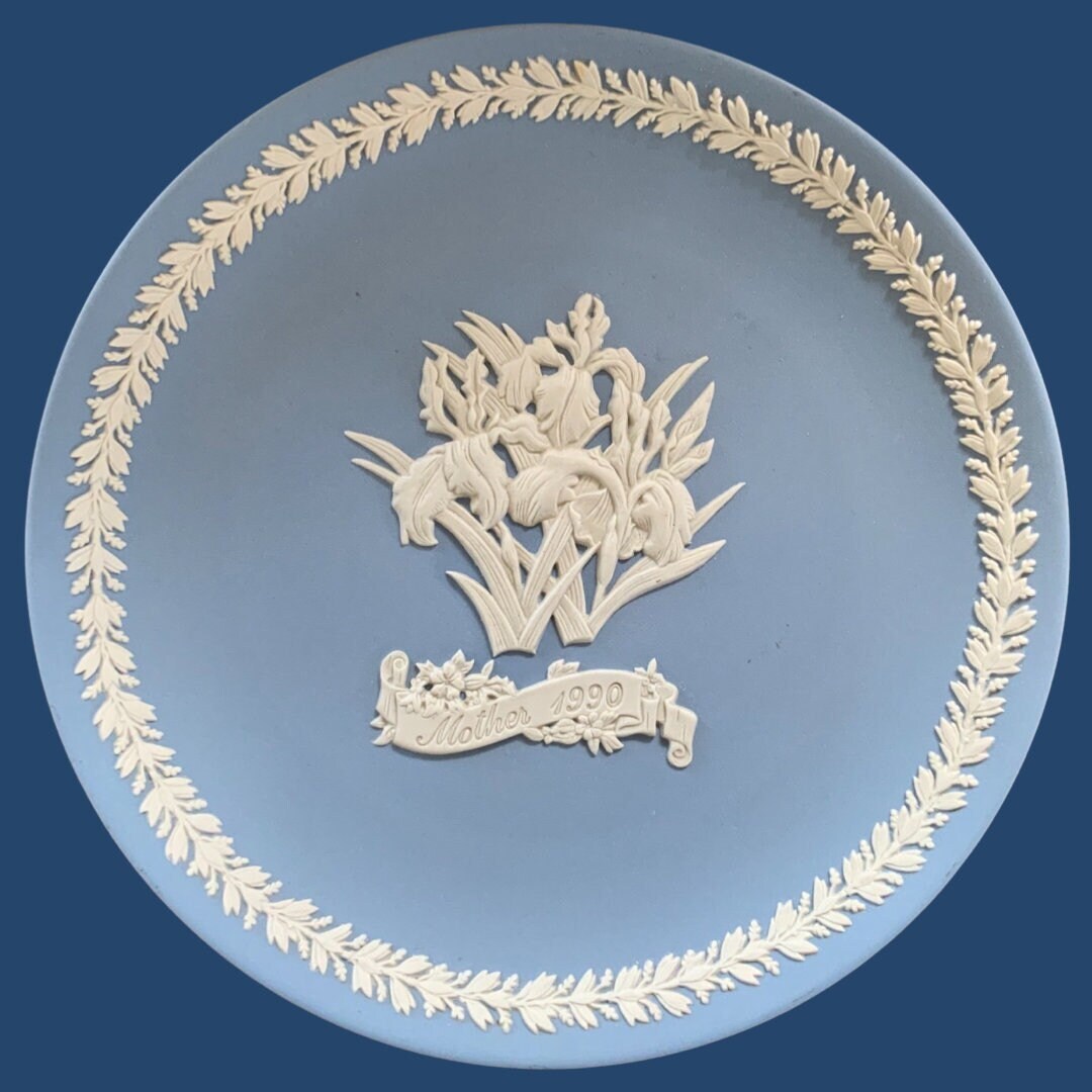 Jasperware Wedgwood Plate ‘mother 1990’ - Perfect Present for Mother’s ...