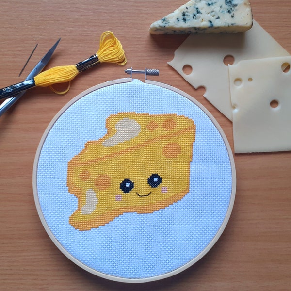 Cheese Cross Stitch - Etsy