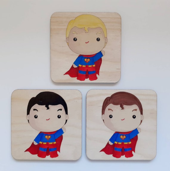 Superhero Wooden Coaster/Character Coaster/Comic Character Coaster ...
