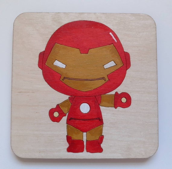 Superhero Wooden Coaster/Character Coaster/Comic Character Coaster ...