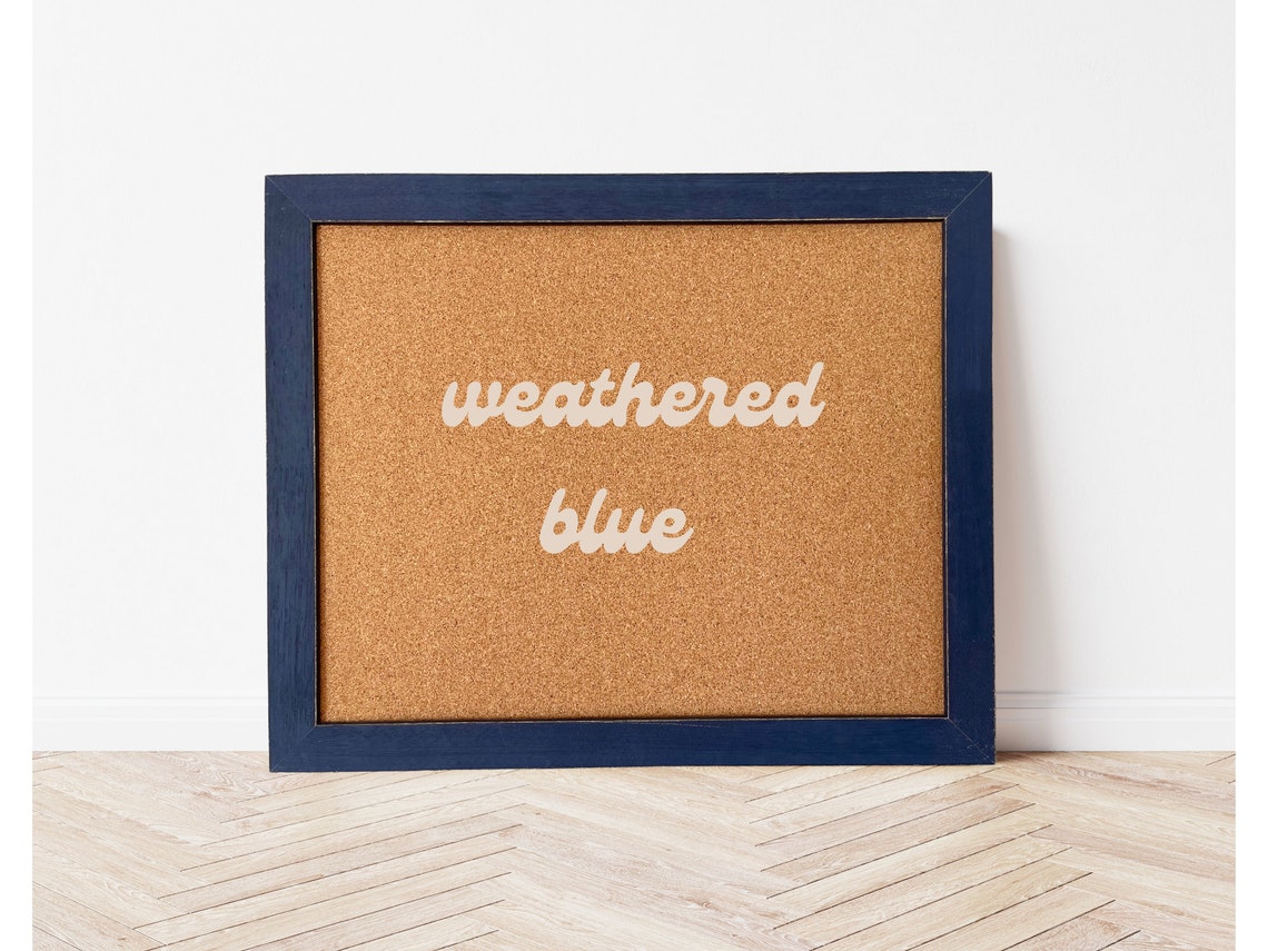 Farmhouse Bulletin Board Framed - Rustic Solid Wood & Cork - Custom ...