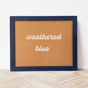 Farmhouse Bulletin Board Framed - Rustic Solid Wood & Cork - Custom ...