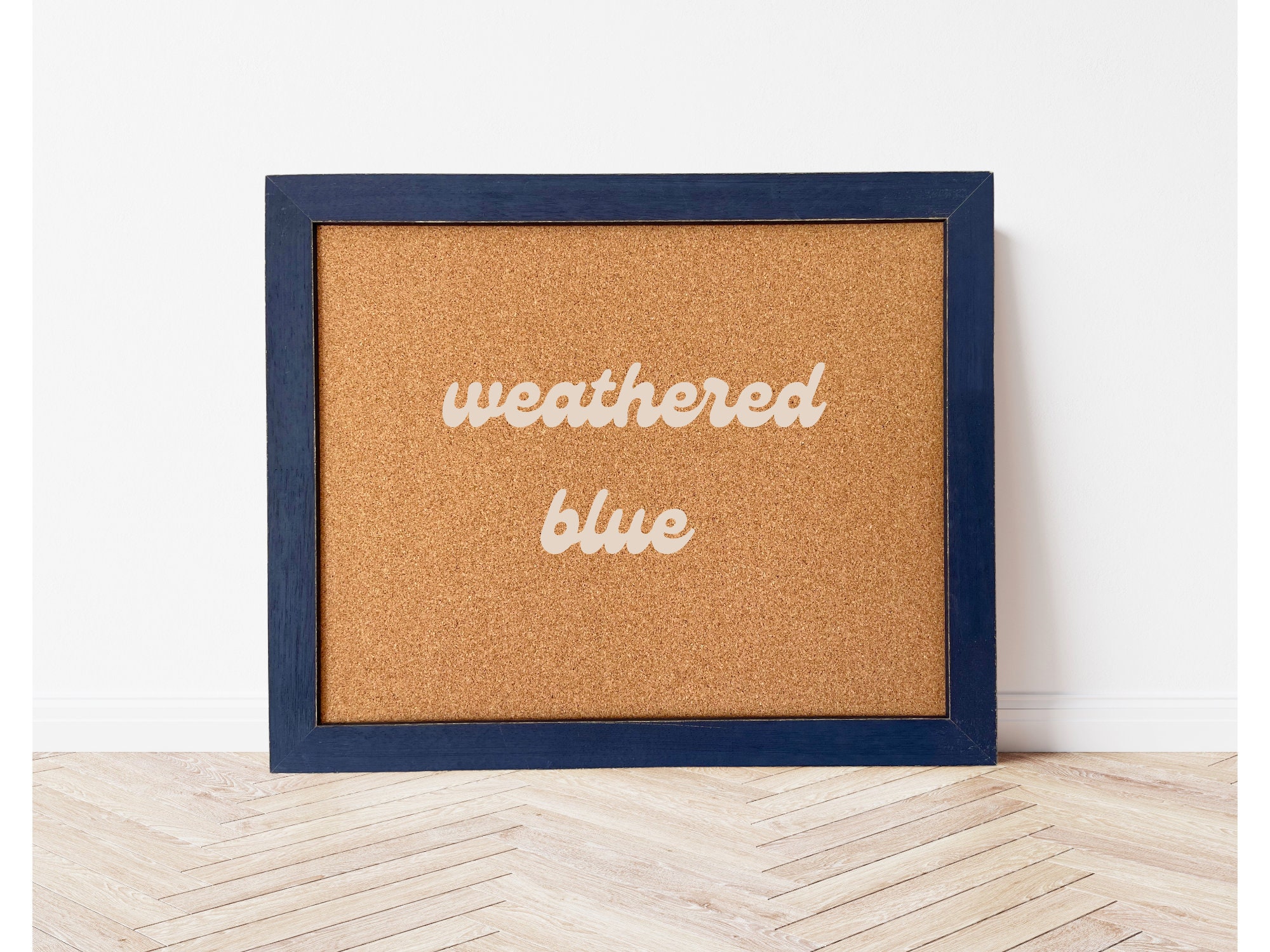 Farmhouse Bulletin Board Framed - Rustic Solid Wood & Cork - Custom ...