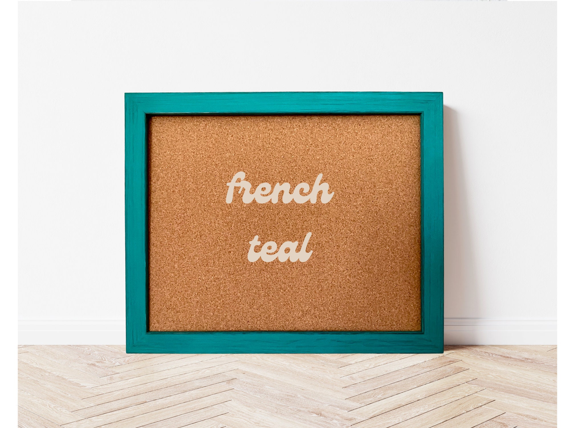 Farmhouse Bulletin Board Framed Rustic Solid Wood & Cork - Etsy