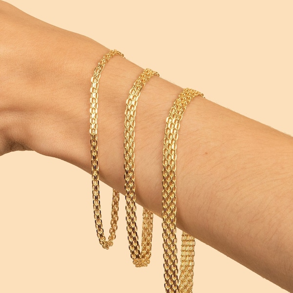 Mesh Link Chain Bracelet - Etsy
