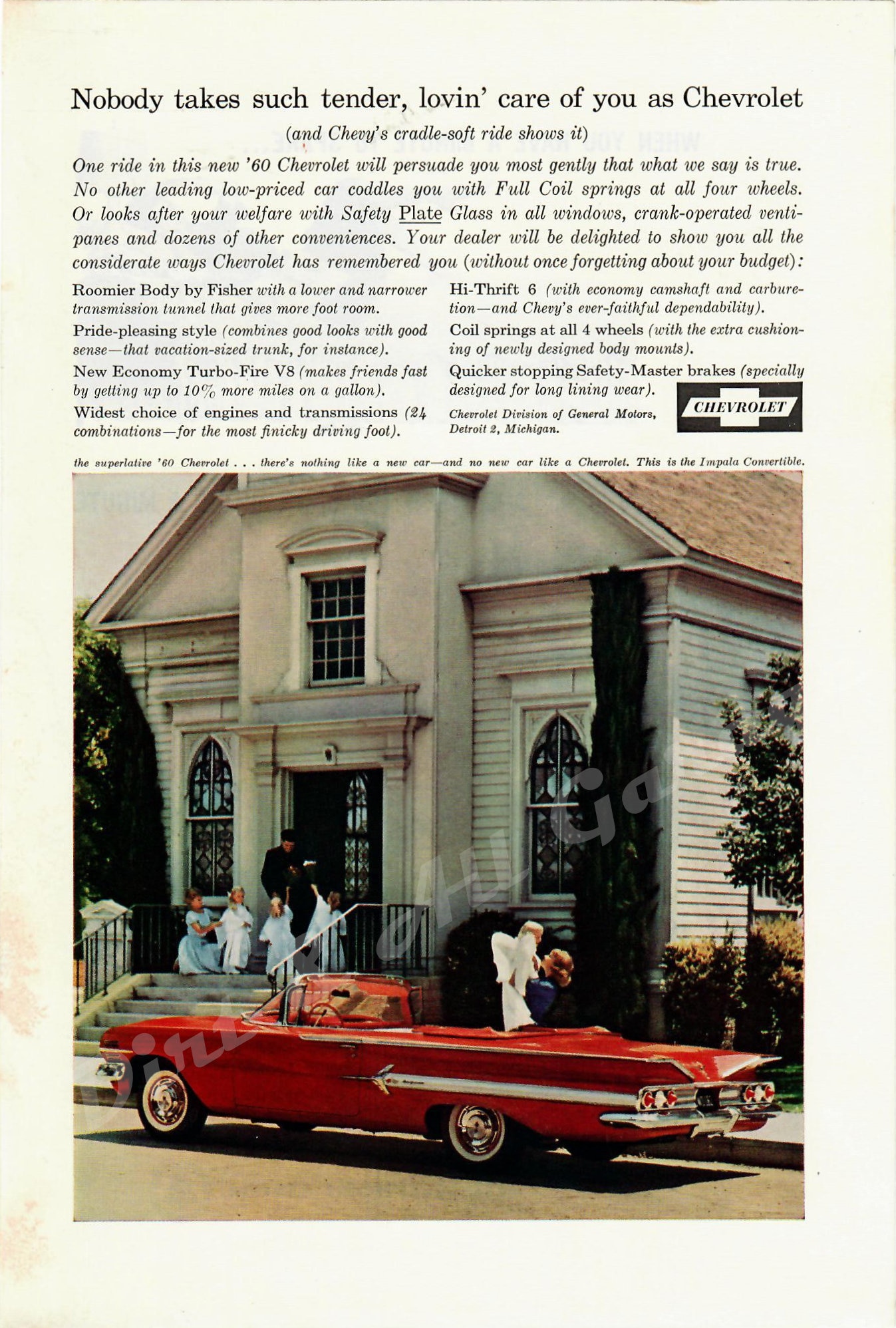 1960 Chevrolet Impala Convertible Original Ad from March | Etsy