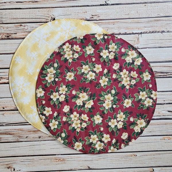 Round Christmas Placemats - Etsy