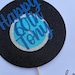 Vinyl Record Theme Cake Topper - Personalised - Etsy