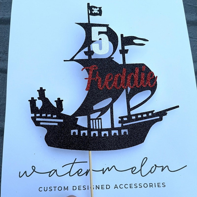 Ship Cake Topper - Etsy