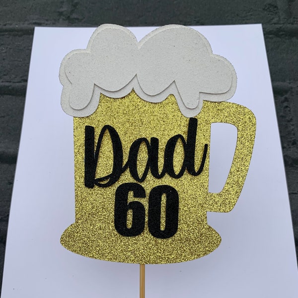 Beer Cake Topper - Etsy