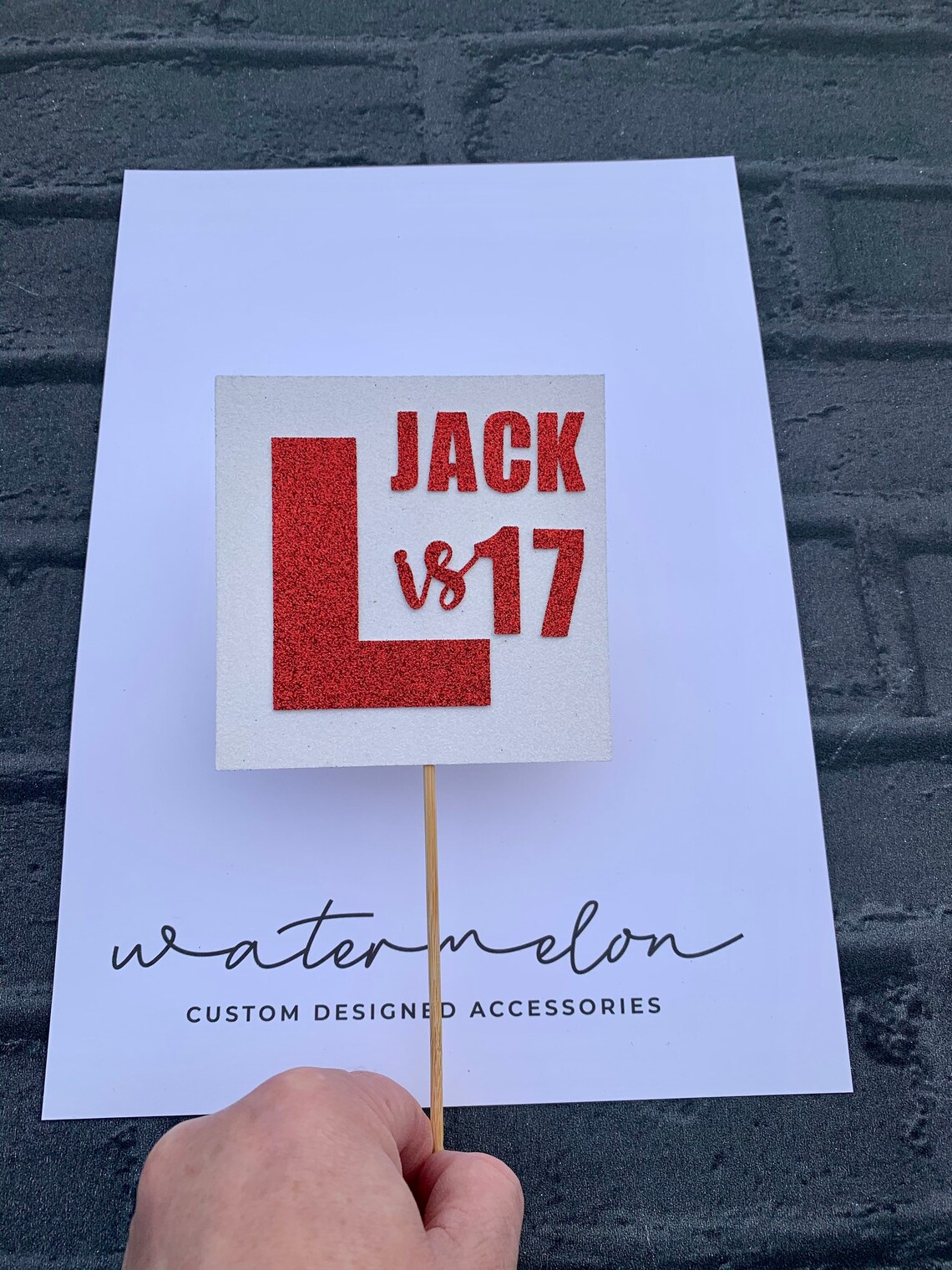 L Plate Cake Topper Learner Driver with cupcake toppers | Etsy