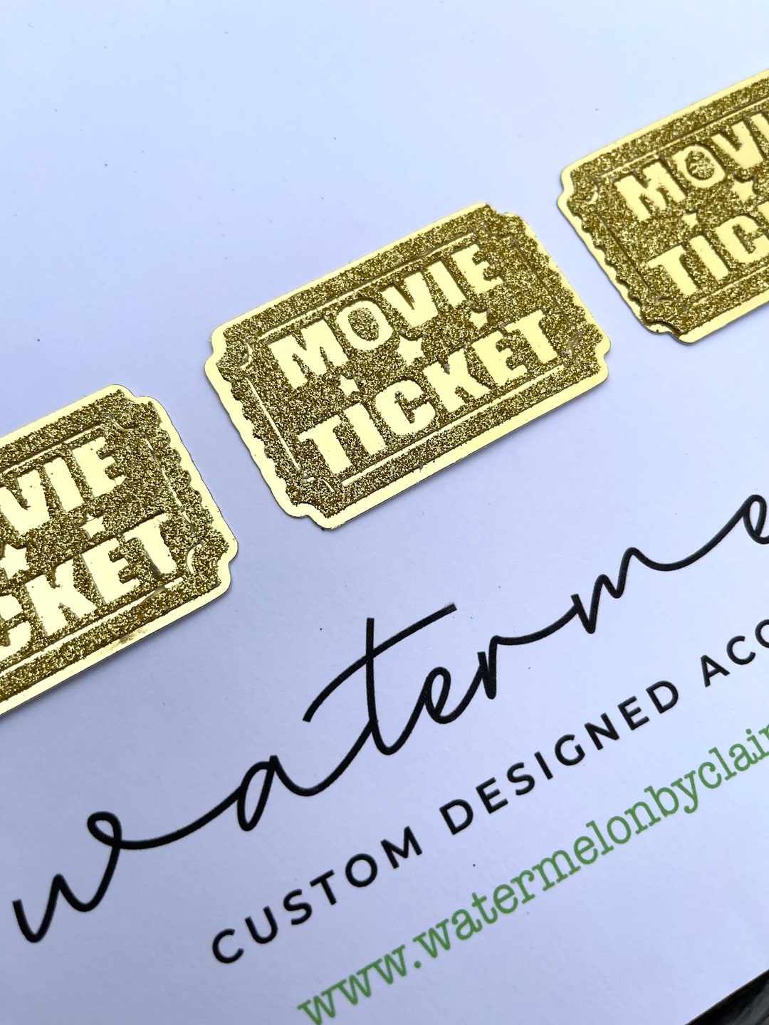 Movie Ticket Cupcake / Cake Toppers - Set of 3 - Etsy