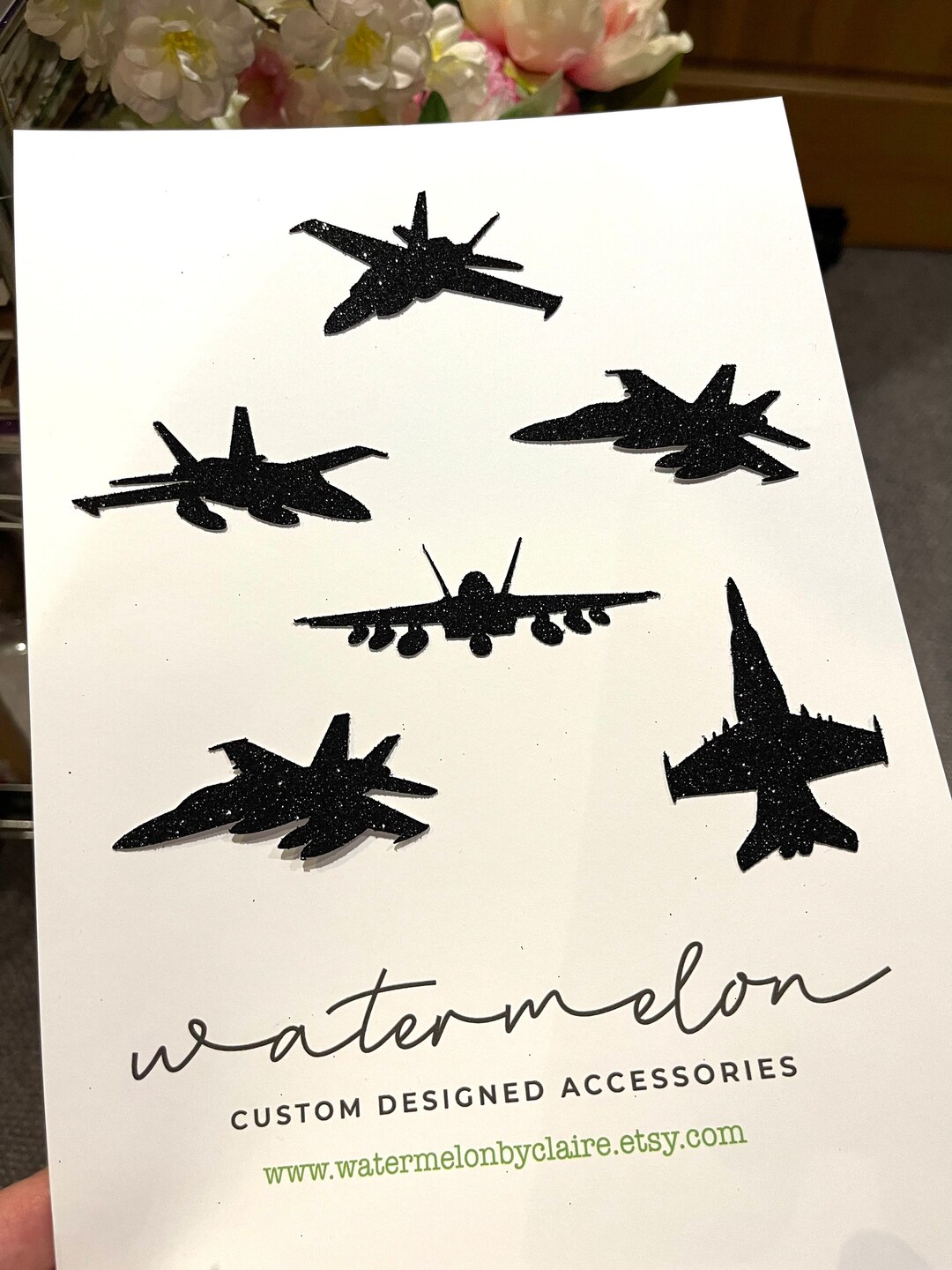 Fighter Jet Plane Cupcake Toppers - Set of 6 - Etsy