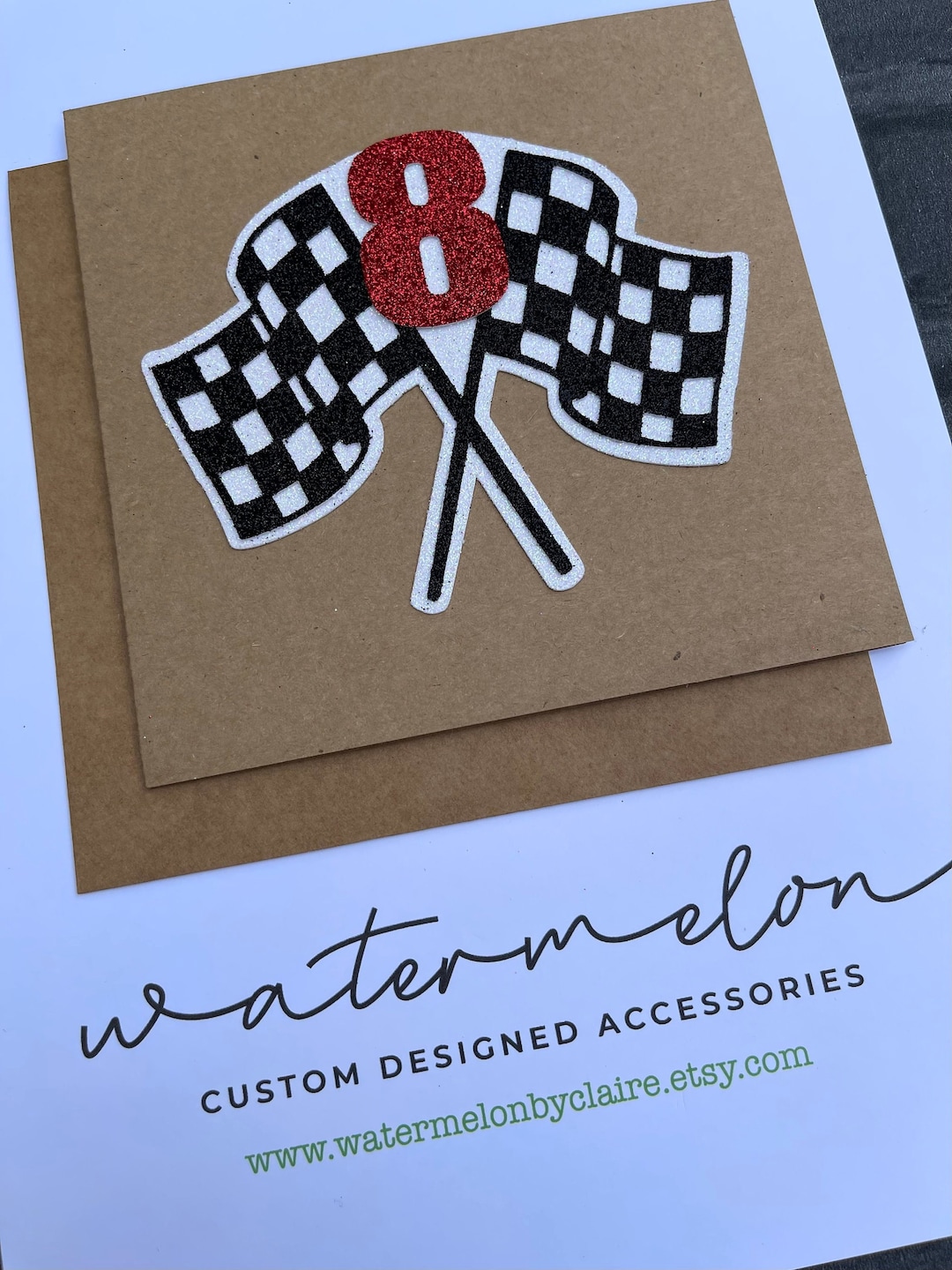 Racing Flags Birthday Card - Any Age - Birthday - Anniversary - Etsy