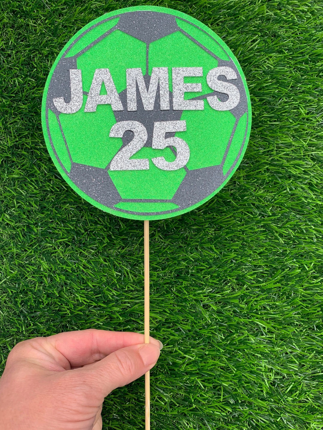 Football Cake Topper -personalised ANY NAME / AGE - Etsy