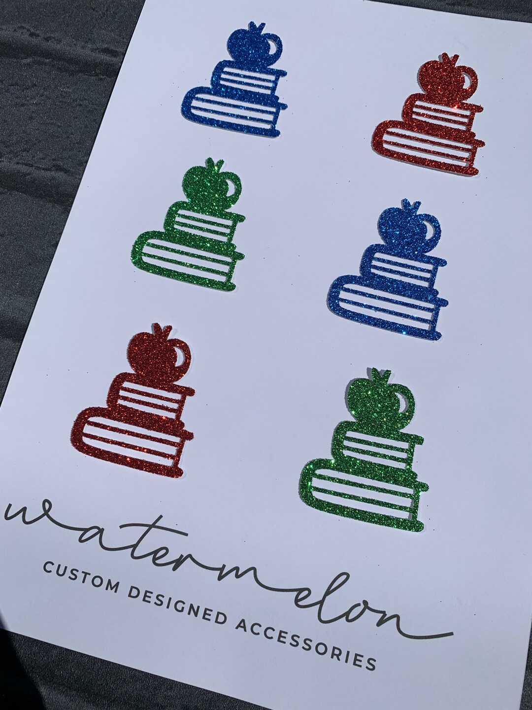 Teacher School Themed Cupcake Toppers - Teacher Thank You Gifts - Set ...