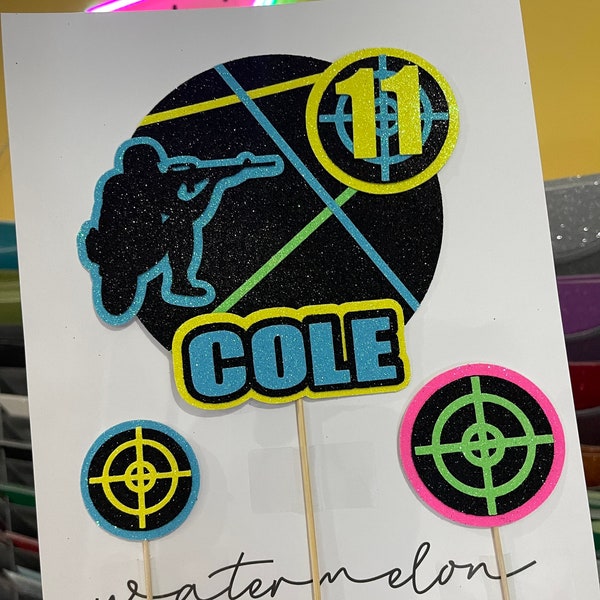 Laser Tag Cake - Etsy