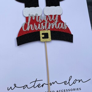 Santa Legs Cake Topper - Christmas Cake Decoration - Etsy UK