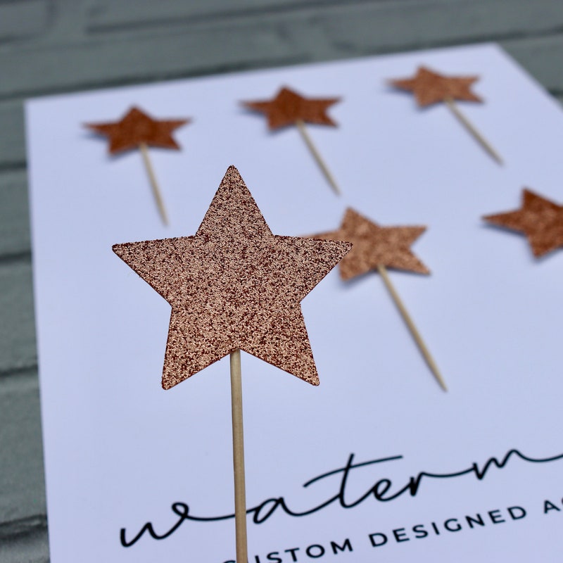 Star Cupcake Topper - Etsy