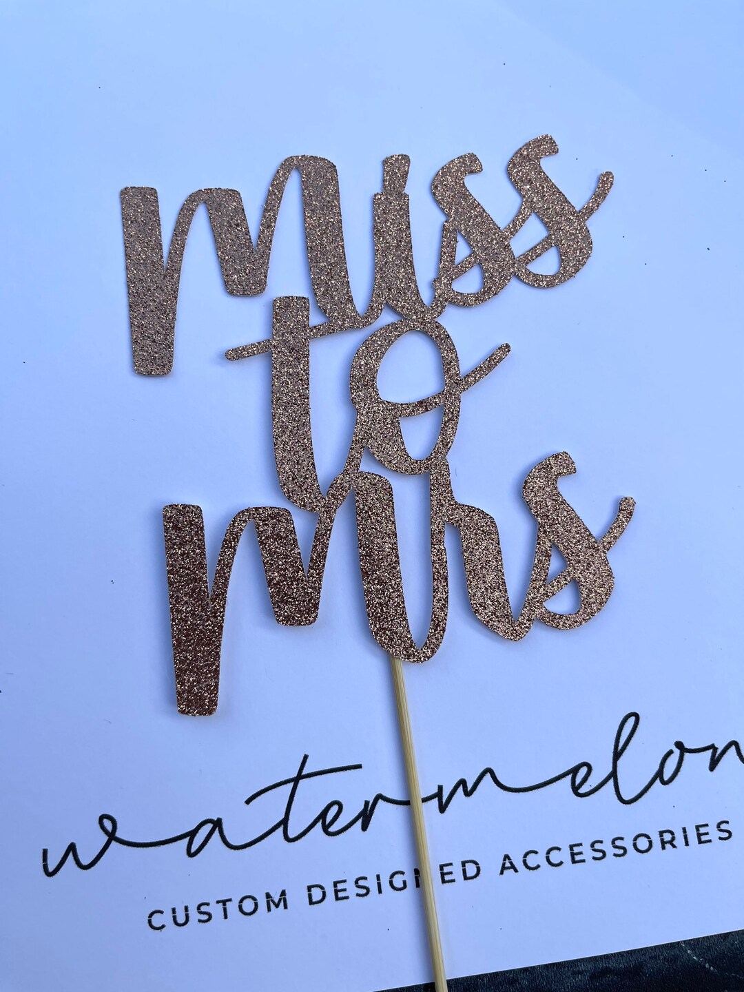 Miss to Mrs Glitter Cake Topper - Hen Party - Etsy