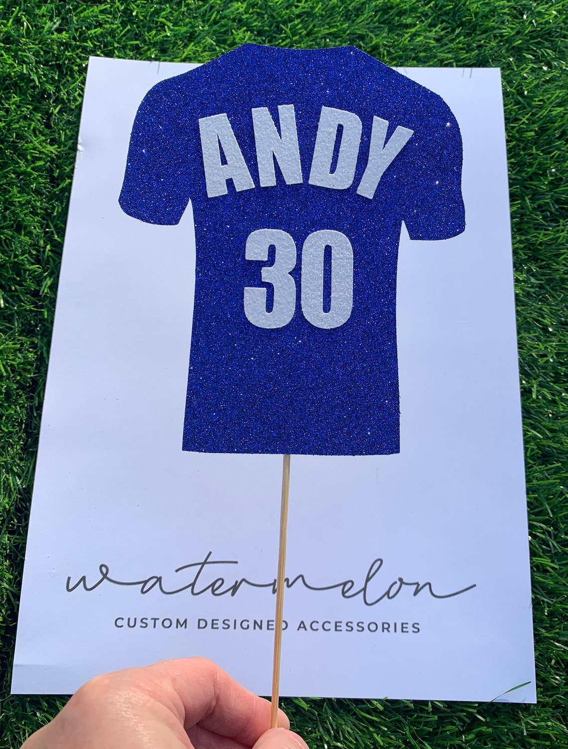 Personalised Football Shirt Cake Topper Blue Chelsea - Etsy UK