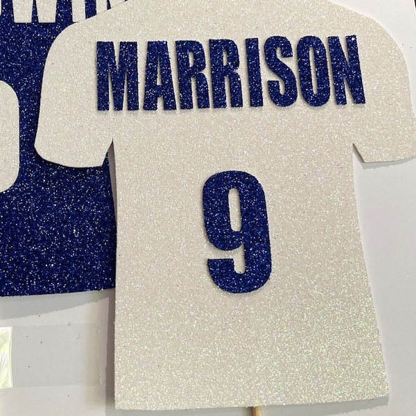Football Jersey Cake Topper - Etsy