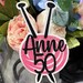 Knitting Theme Cake Topper - Personalised - Etsy