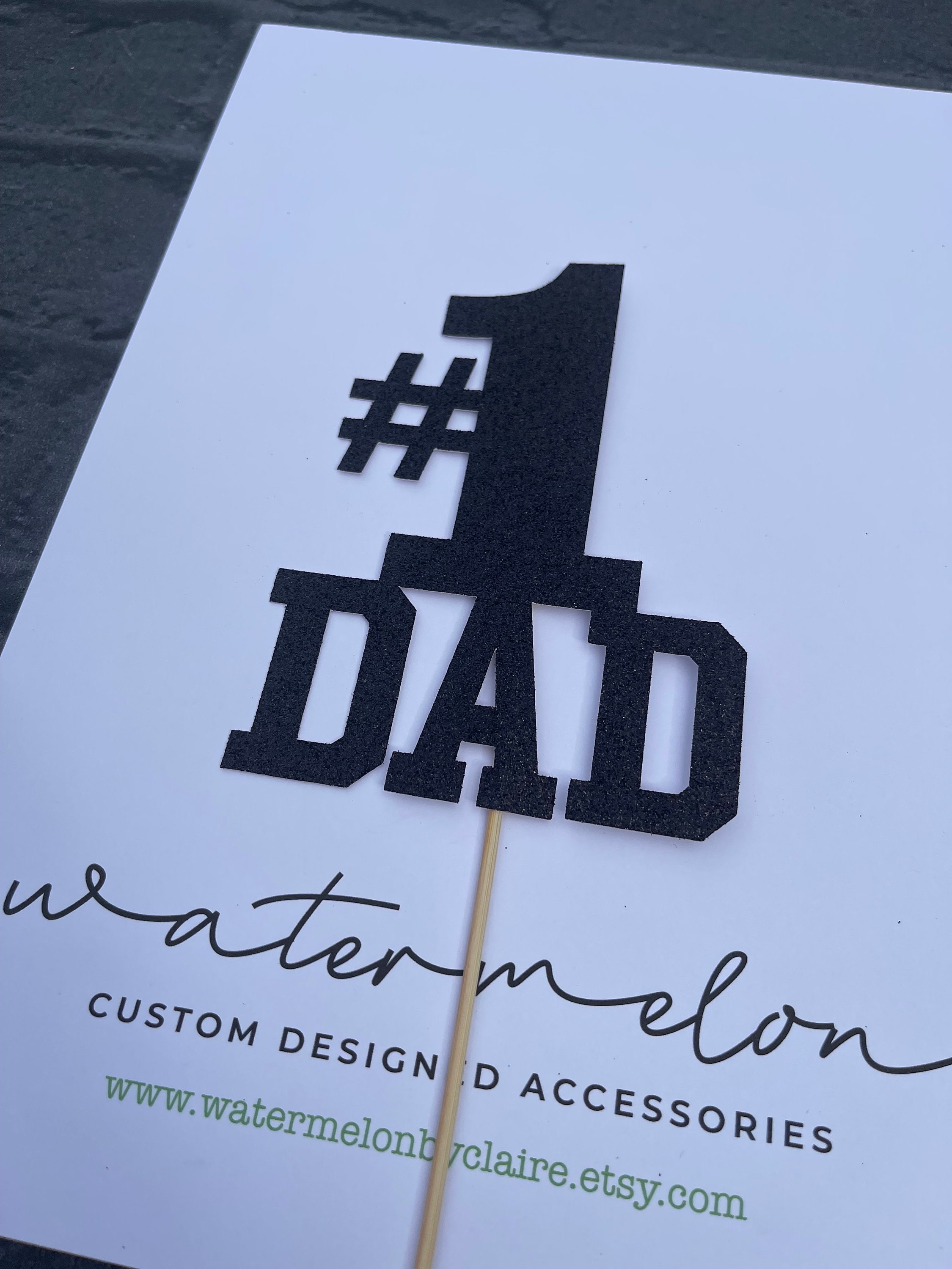 Dad no. 1 Dad Fathers Day Tools Cake Topper Birthday - Etsy