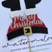 Santa Legs Cake Topper - Christmas Cake Decoration - Etsy UK