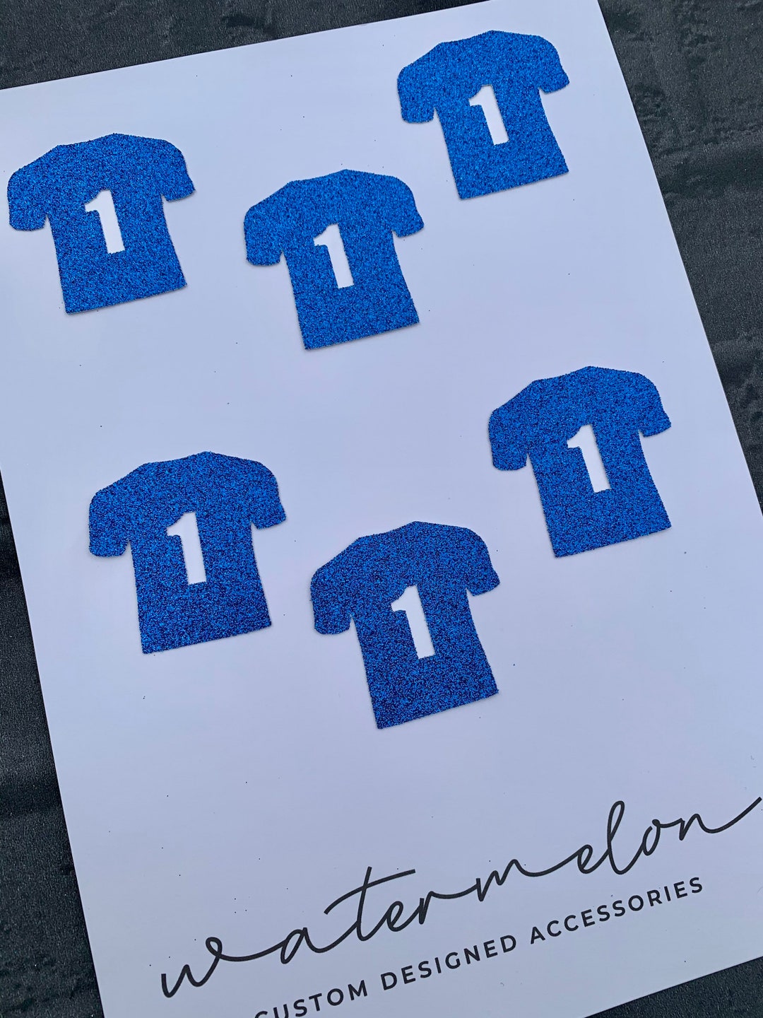 Football Shirt Cupcake Toppers With No. 1 Detail. - Etsy