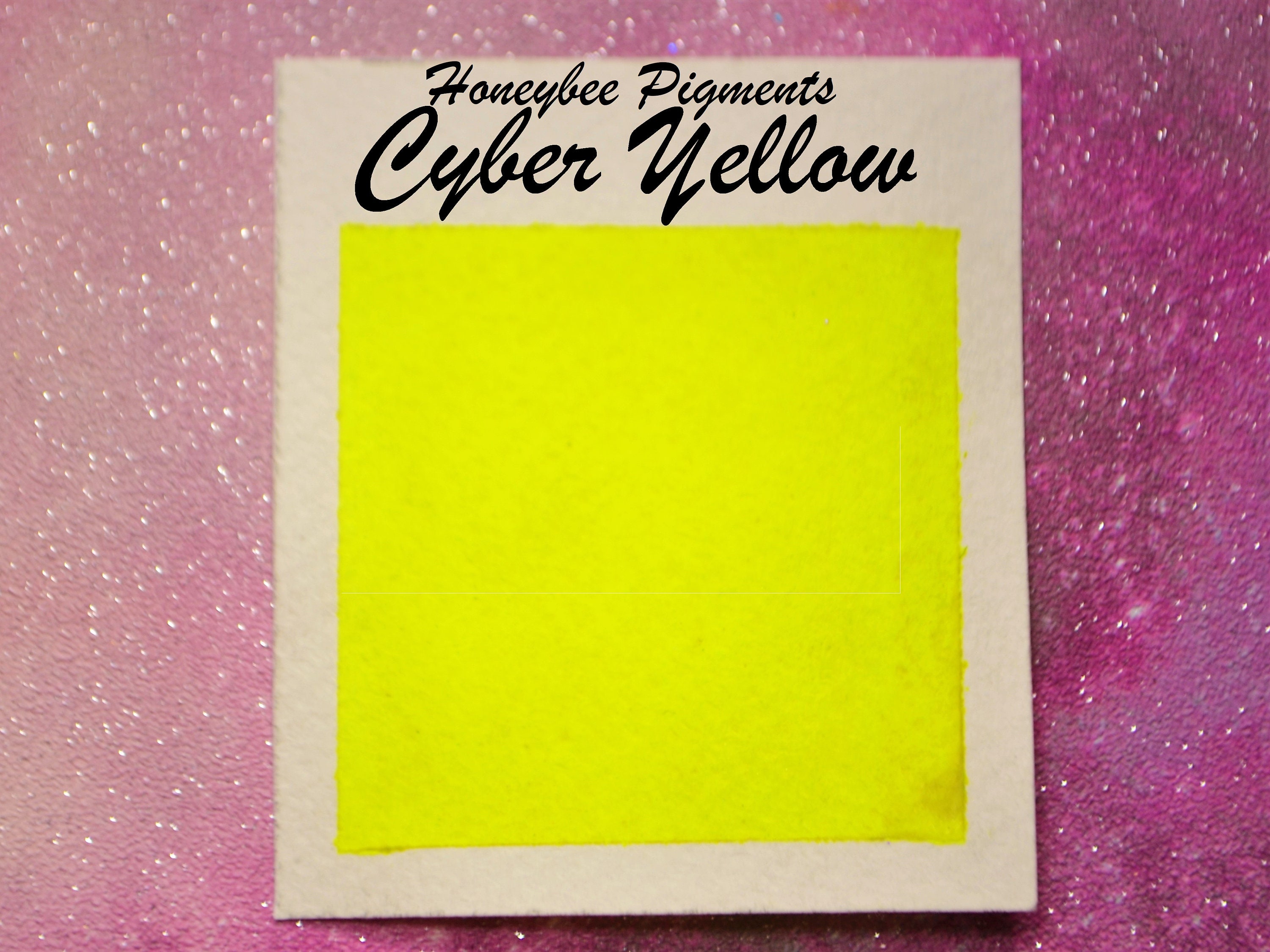 Cyber Yellow Handmade Neon Yellow Watercolour Paint - Etsy