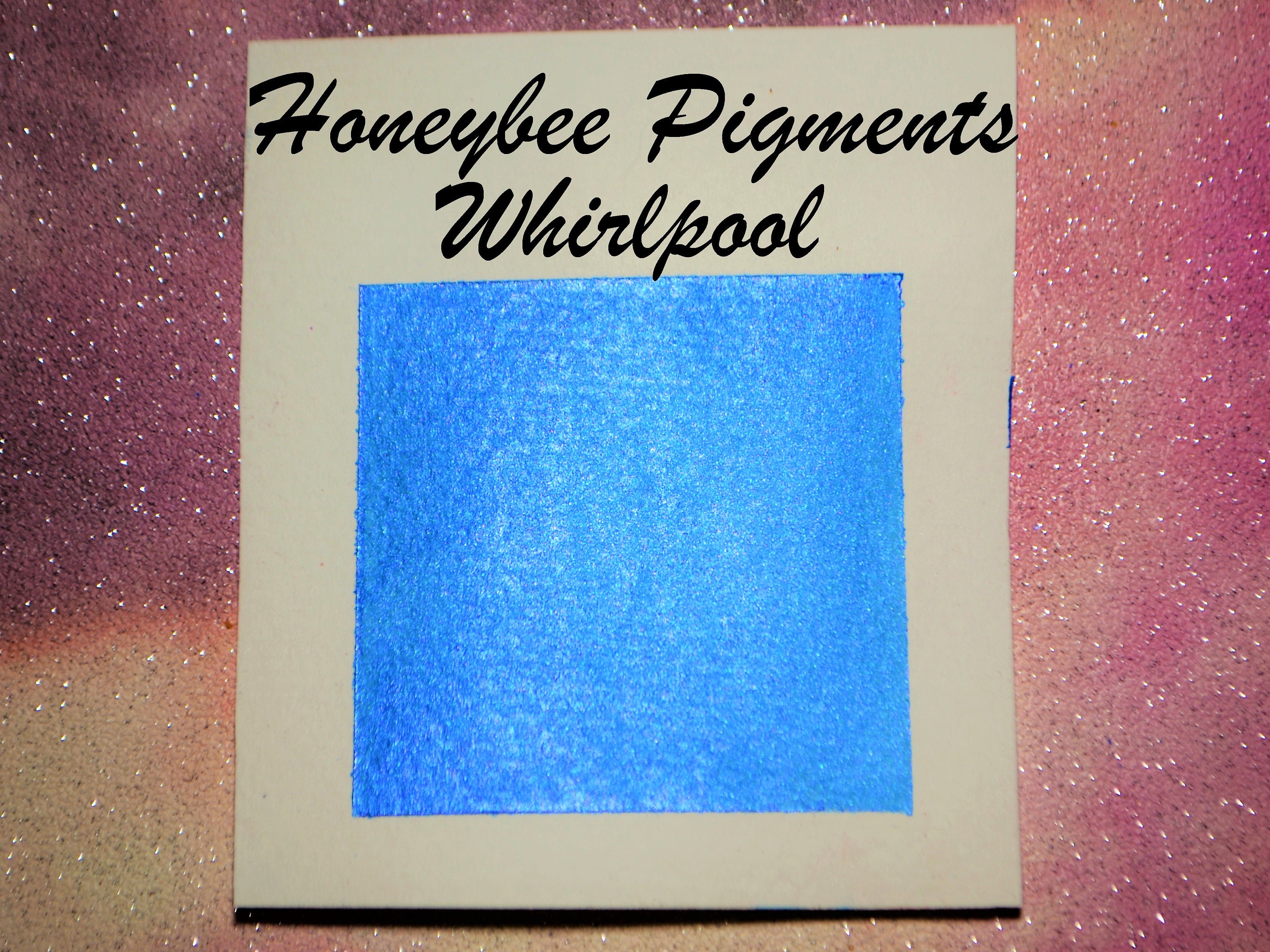 Whirlpool Handmade Metallic Blue Shimmer Watercolour Paint | Etsy