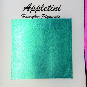 Appletini | Green Shimmer Watercolour Paint | Honeybee Pigments ...