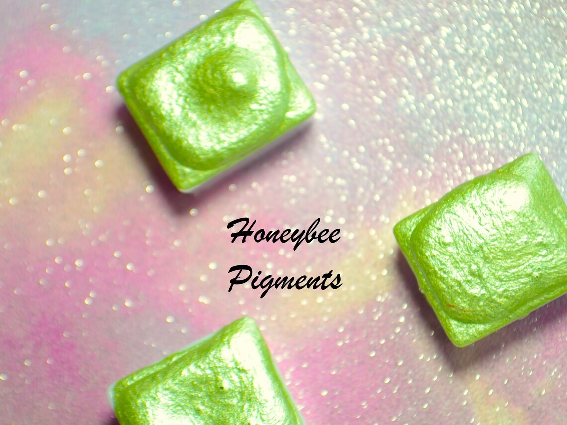 Emperors Jade | Handmade Green Shimmer Watercolour Paint | Honeybee ...