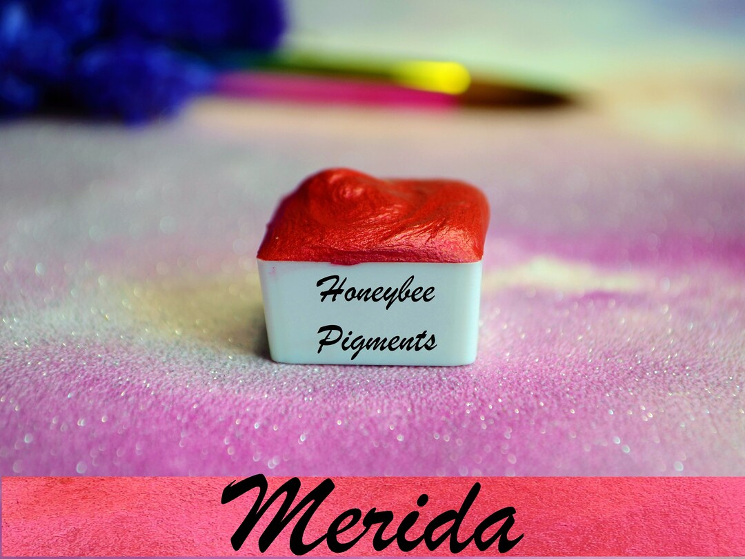 Merida | Red Shimmer Watercolour Paint | Honeybee Pigments ...