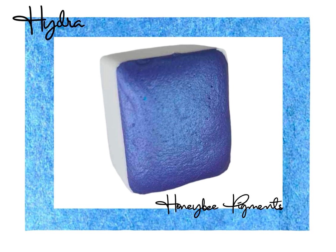 Hydra | Blue Shimmer Watercolour Paint | Honeybee Pigments ...