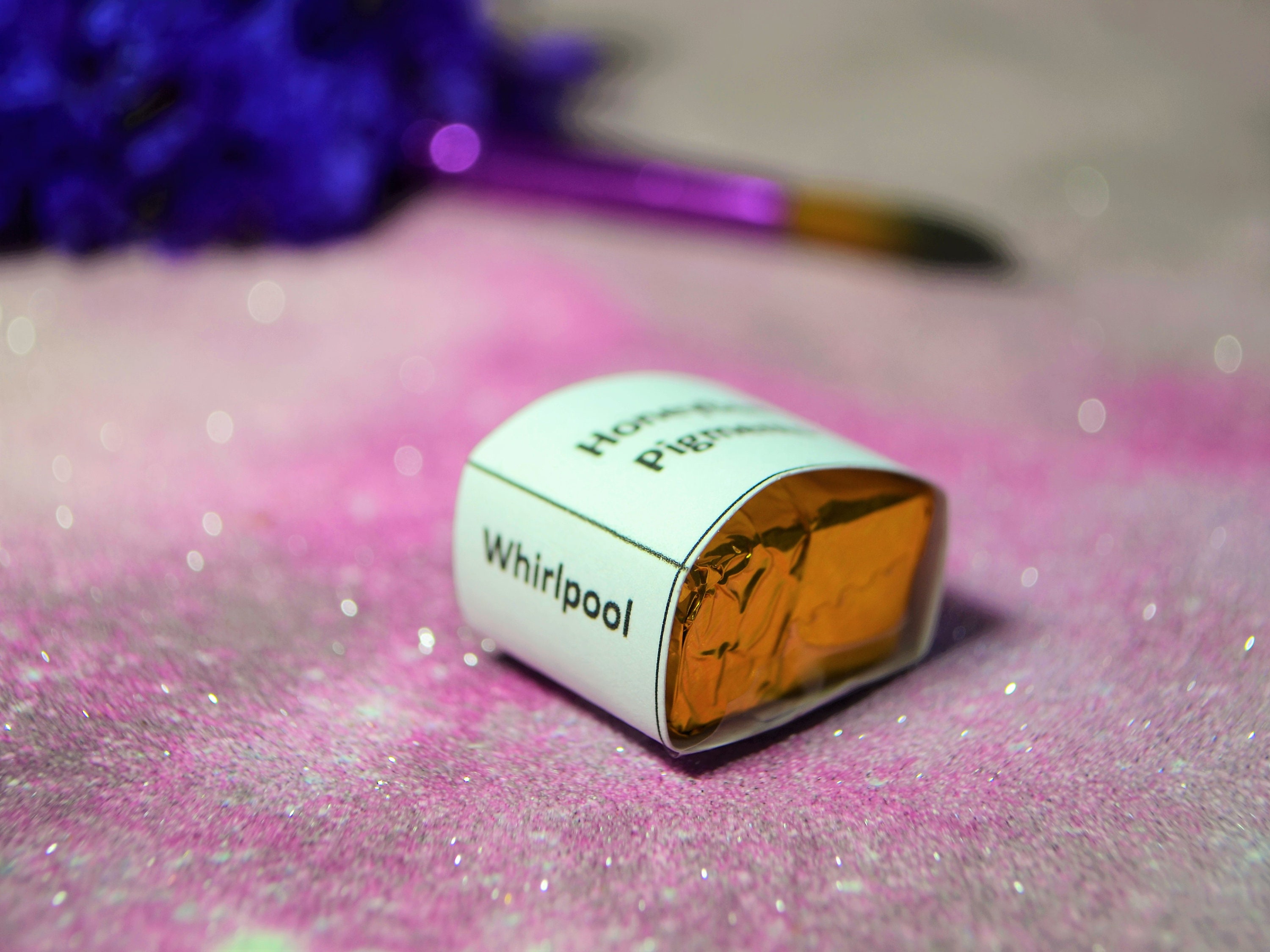 Whirlpool Handmade Metallic Blue Shimmer Watercolour Paint | Etsy