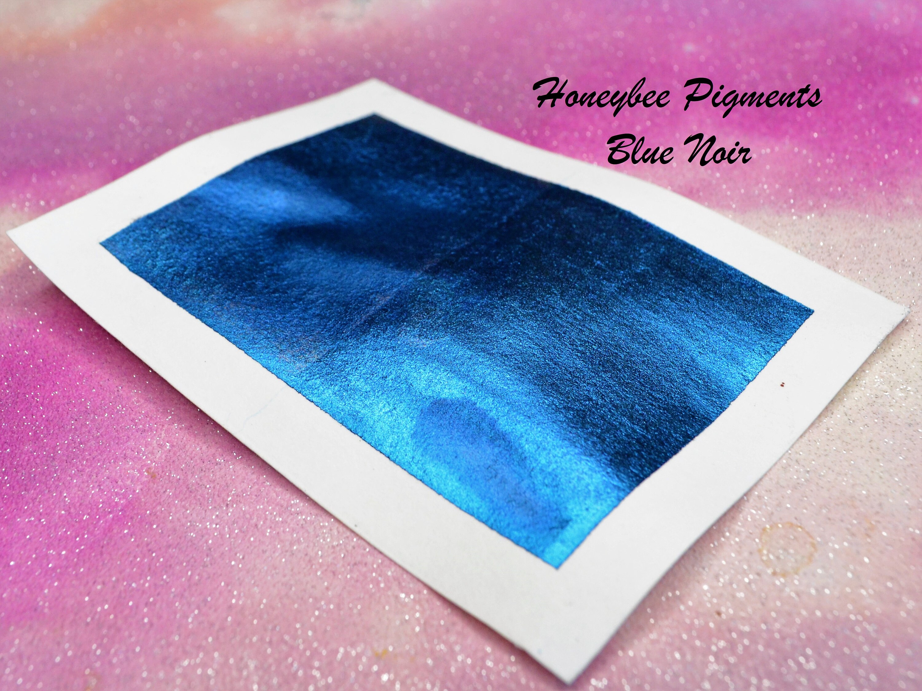 Handmade Metallic Blue Shimmer Watercolour Paint Blue Noir - Etsy