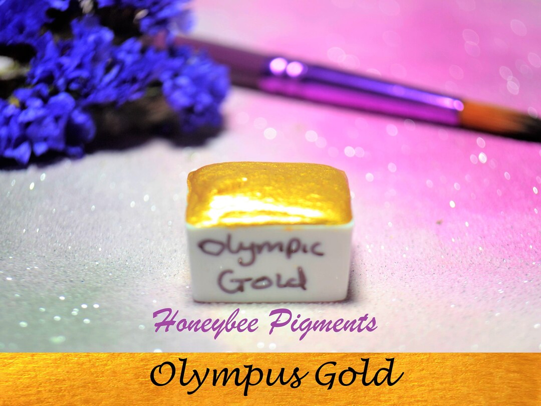 Olympus Gold Handmade Gold Metallic Shimmer Watercolour - Etsy