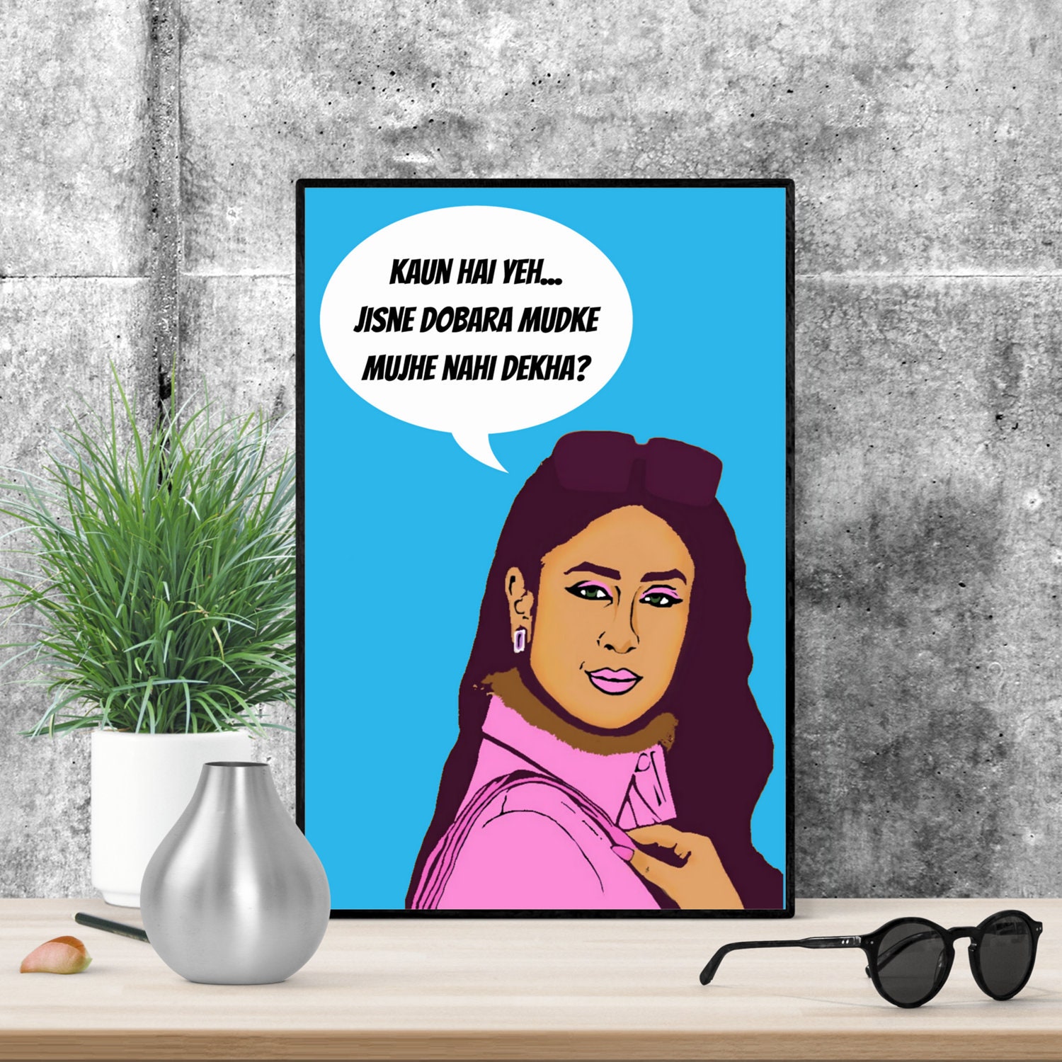 Buy Indian Desi Poster Poo K3G Bollywood Dialogues Bollywood Online in ...