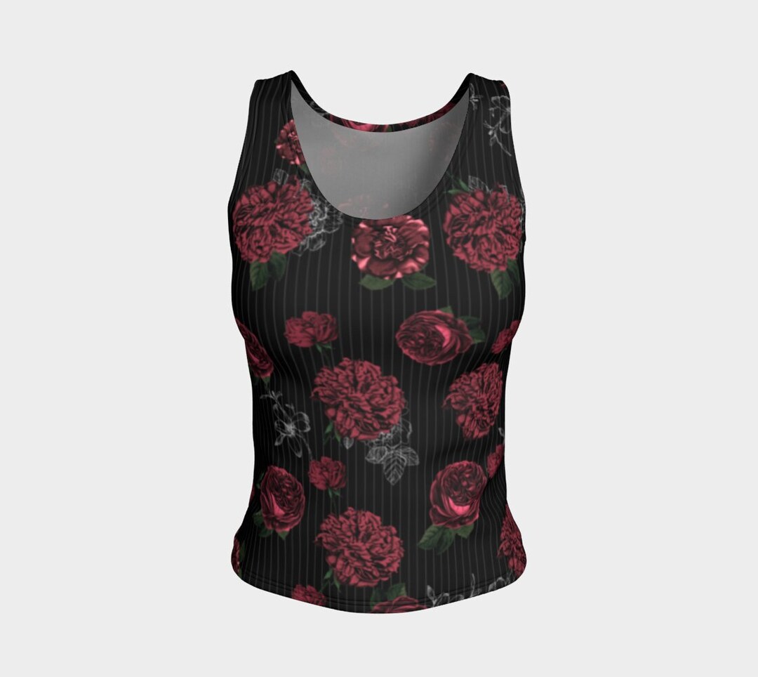 Gothic Roses Tank Top, Goth Tank, Goth Clothing, Witchy Clothing, Dark ...