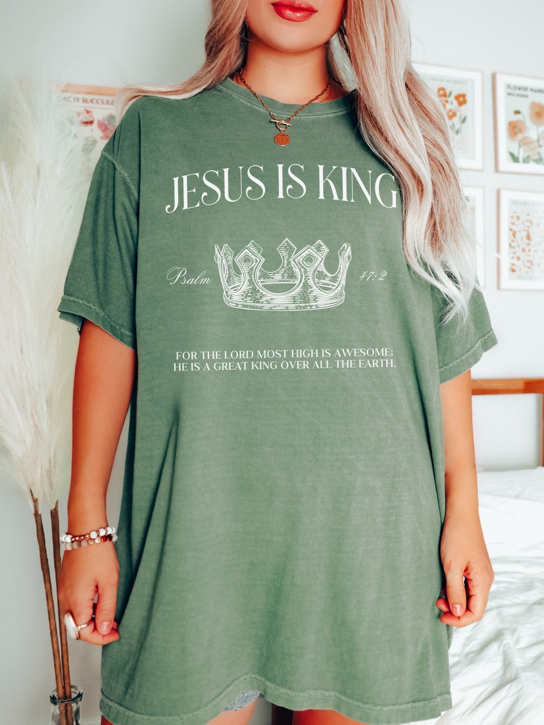 Jesus is King Shirt Jesus is King Tshirt Christian Merch Bible Verse ...