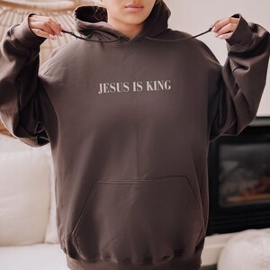 Jesus is King Sweatshirt Jesus Hoodie Christian Hoodie Christian Merch ...