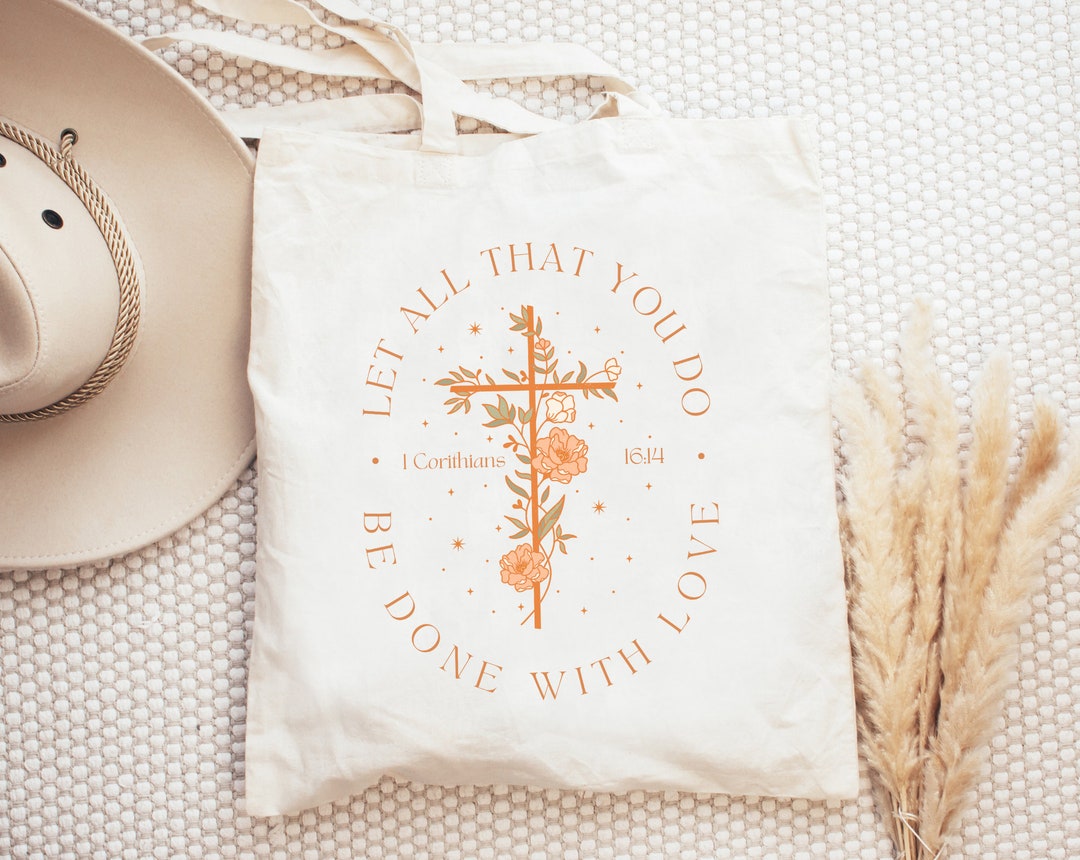 Christian Tote Bag Church Bag Christian Tote Bags Trendy Christian ...