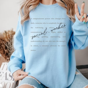 Social Worker Shirt Social Work Sweatshirt Social Worker Gift School ...