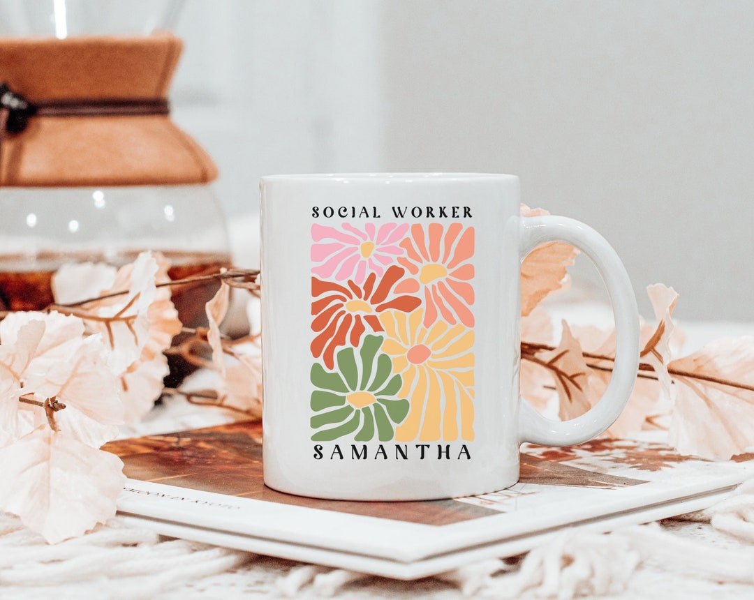Custom Social Worker Mug Social Worker Cup Social Worker Gift School ...